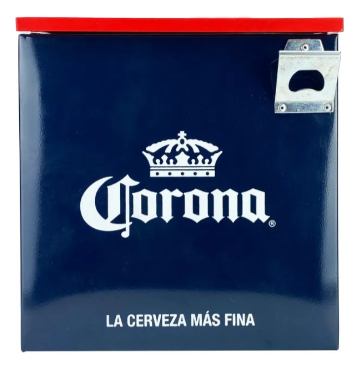 Hielera Corona Vintage 15L | Metálica, Resistente y Estilo Retro Único ...